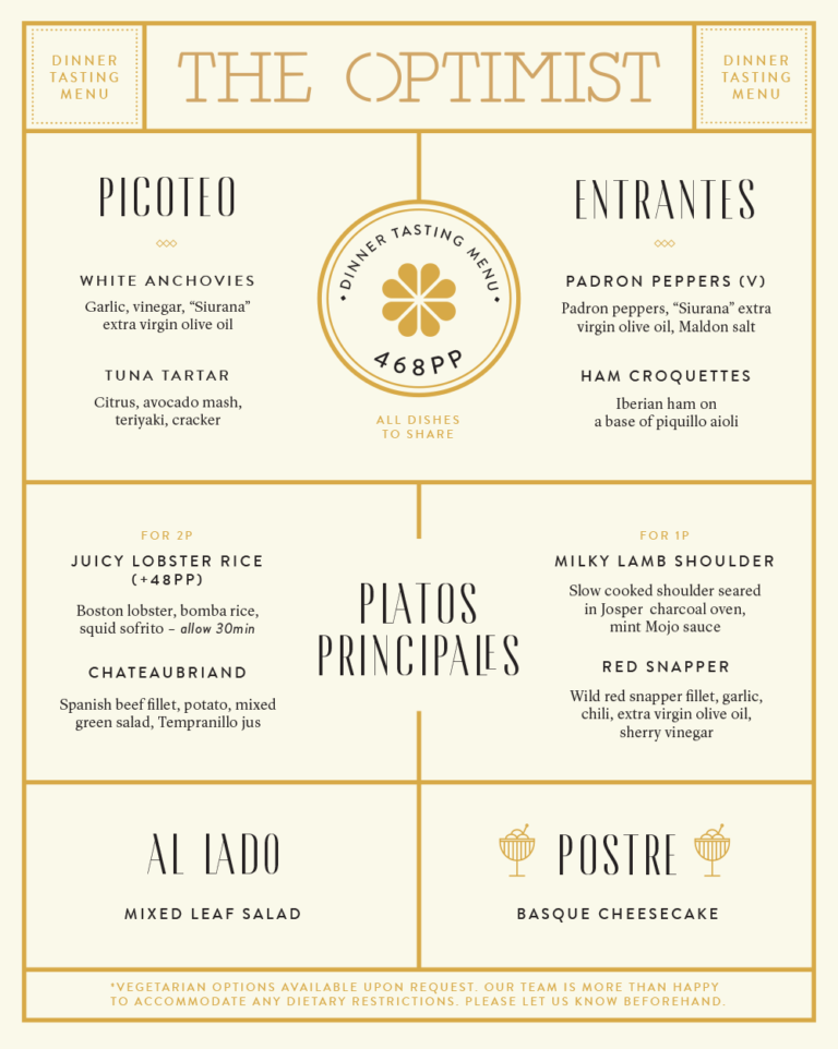 The Optimist - A La Carte