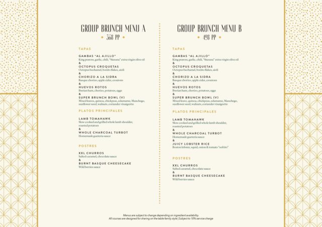The Optimist - Group Menus