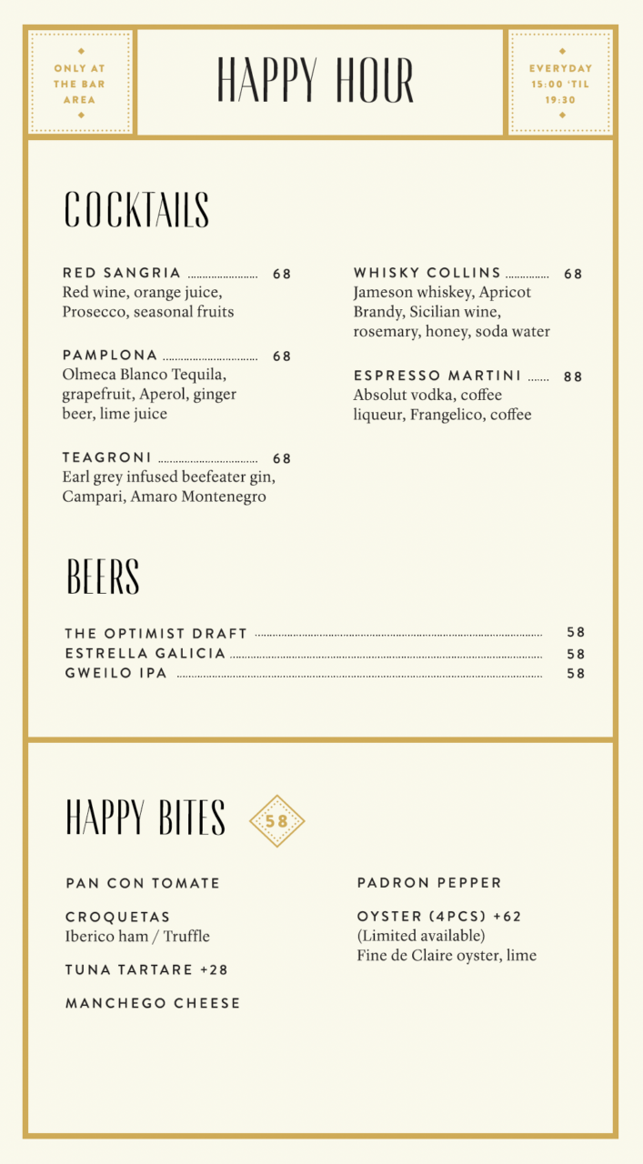 The Optimist - Drinks