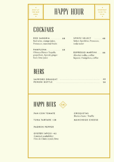 The Optimist - Drinks